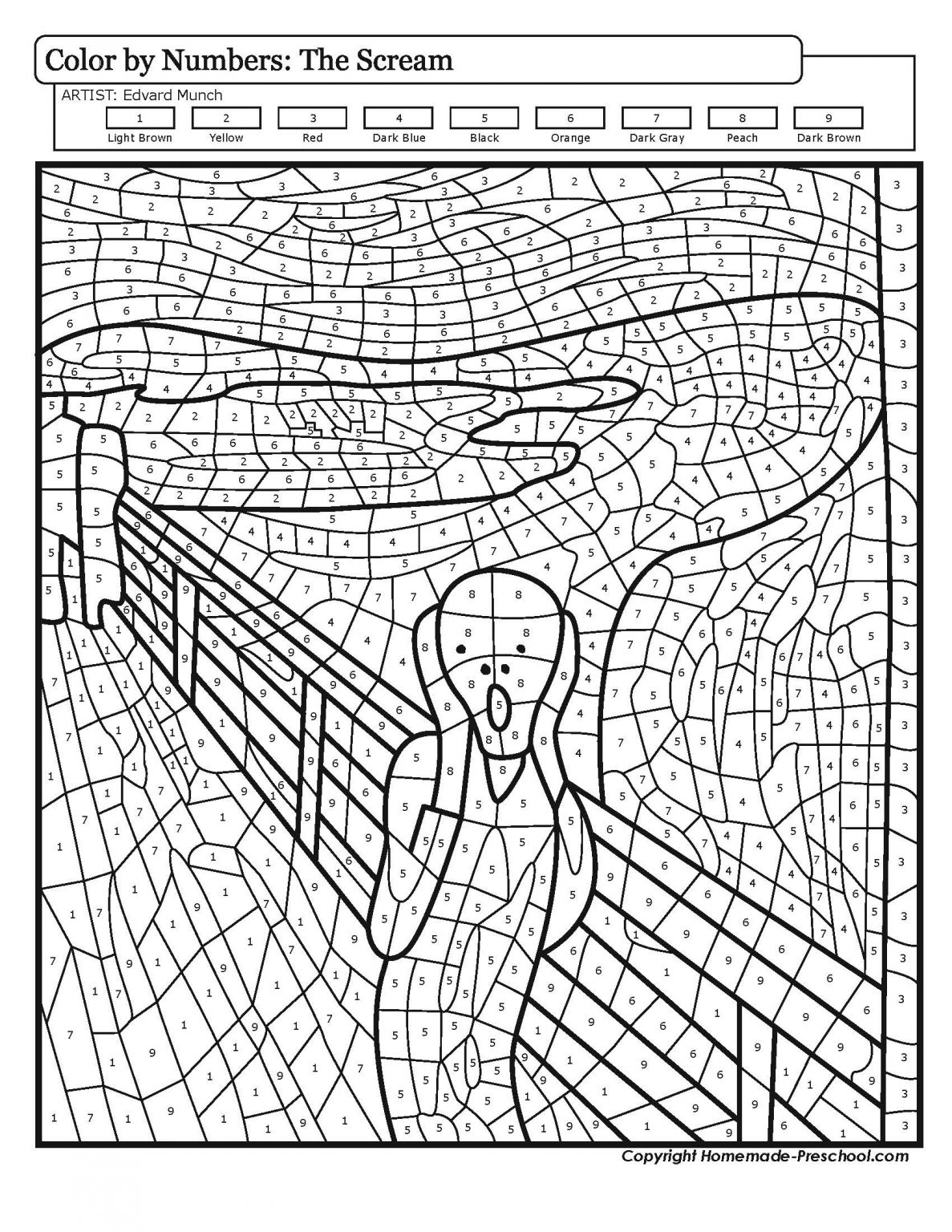 COLORING PAGES & COLOR BY NUMBER - October, 2020 | The William Benton ...